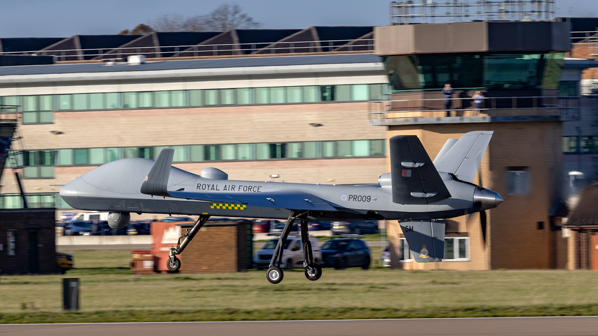 Protector: RAF's newest aircraft takes its first flight in the UK